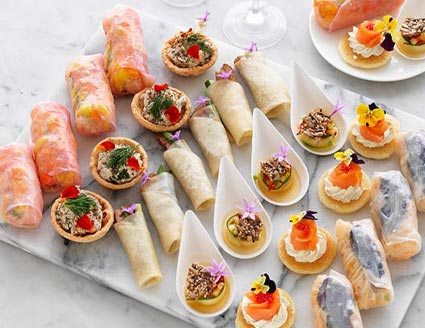 Cocktail Party Catering Food Ideas and Guide | Vanilla Blue